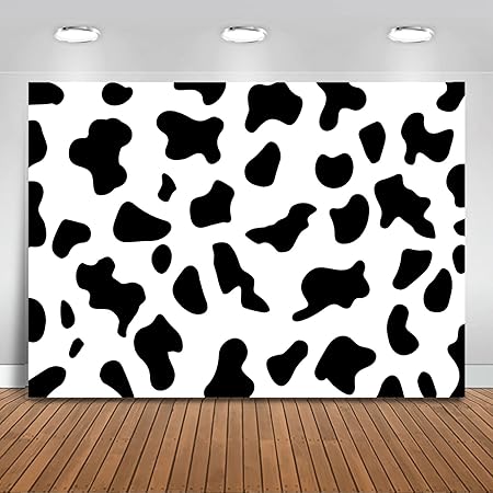 Amazon.com : Cow Print Backdrop for Photography 7x5FT Cow Farm Animal ...