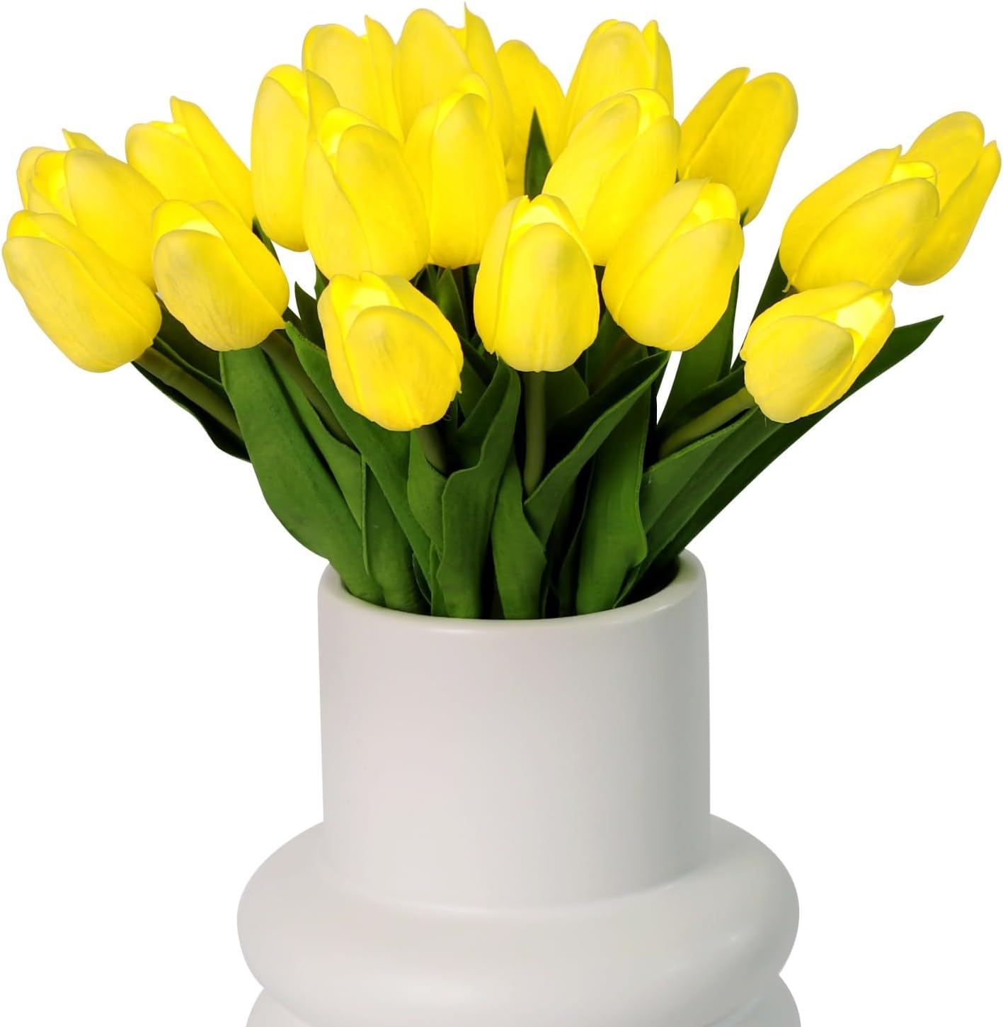 Amazon.com: ASTRYAS Fake Tulips with LED Light, 15PCS Artificial Tulips ...