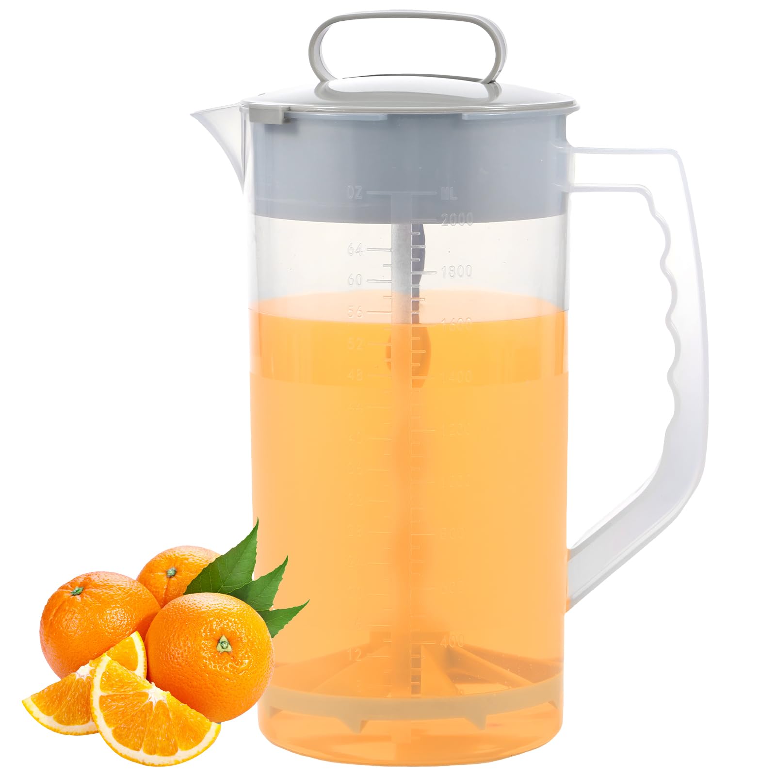 Mixing Pitcher for Drinks, Mixing Pitcher 64 Oz Juice Jugs, Mixing ...