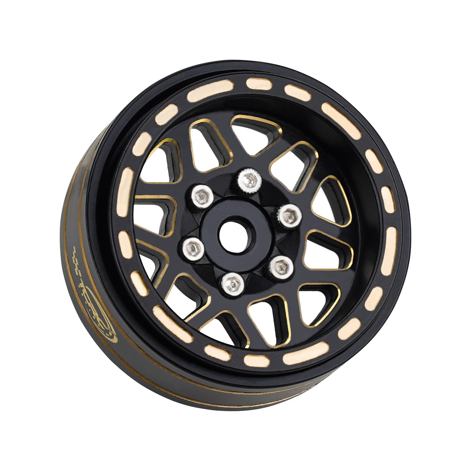 Amazon.com: TCRC 4PCS Brass 1.0 Inch Beadlock Wheels Hubs for 1/24 ...