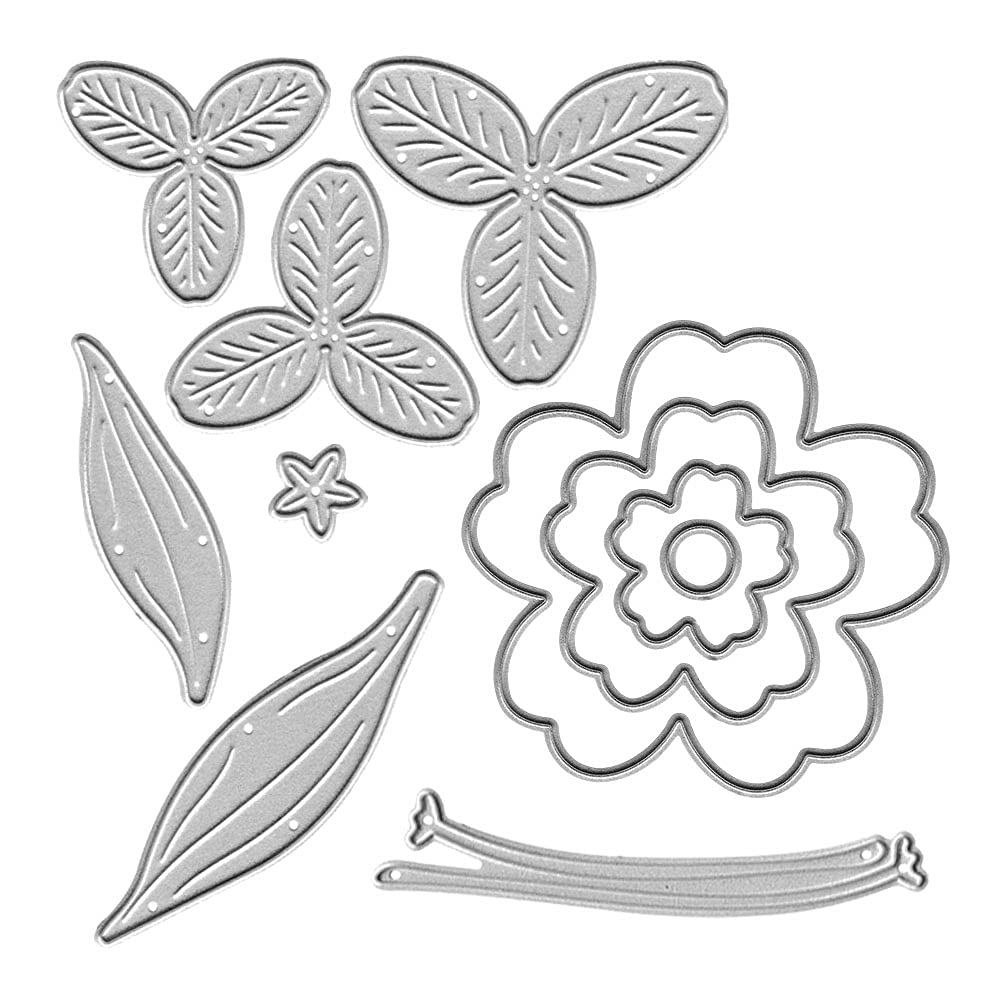 Amazon.com: Hying Spring Flowers Frame Cutting Dies for Card Making and ...