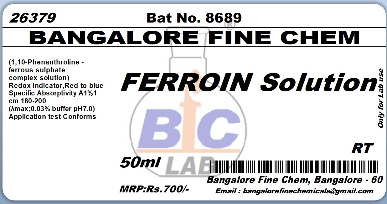 BFC FERROIN SOLUTION - 50ml : Amazon.in: Industrial & Scientific