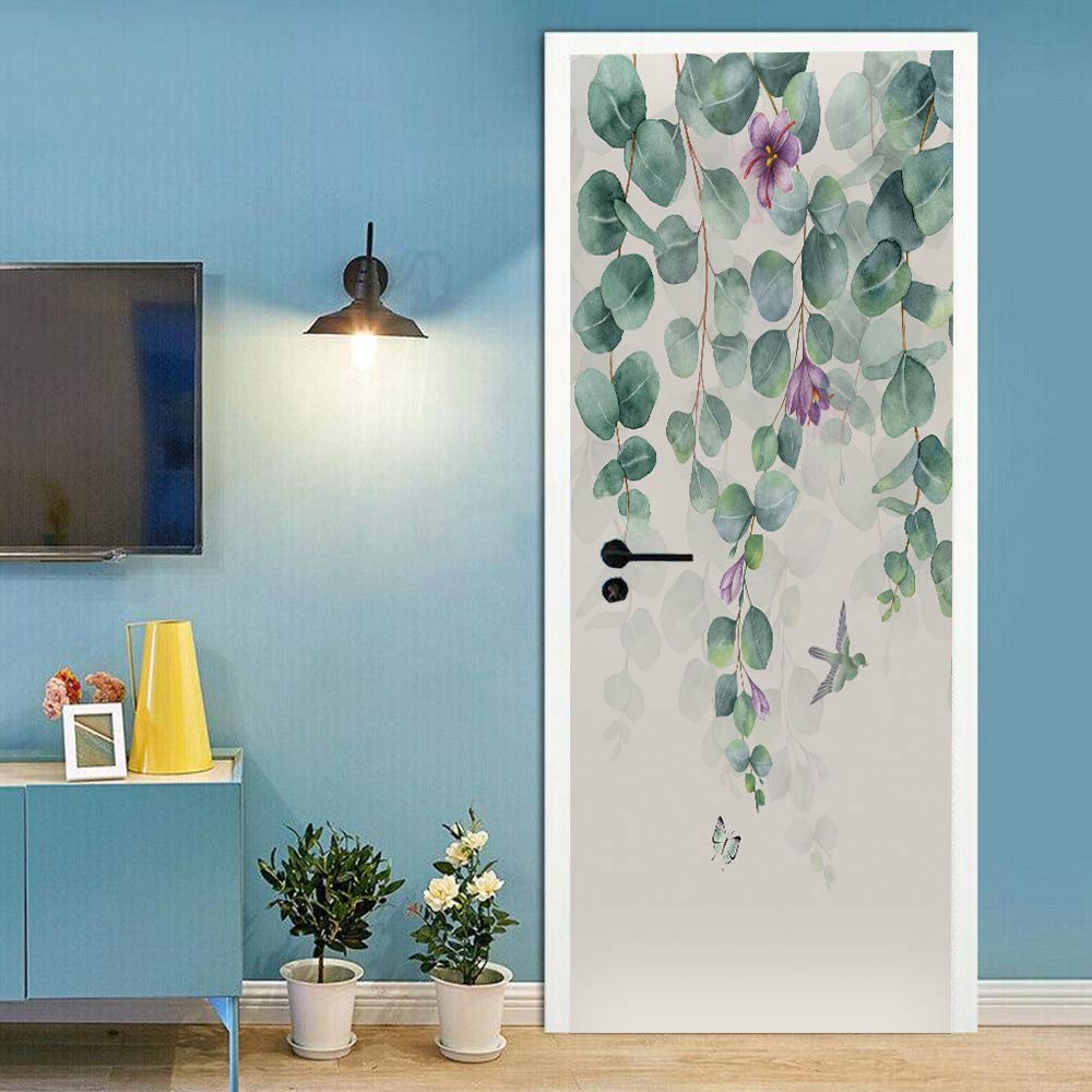 Amazon.com: VIRANDA 3D Door Stickers Murals Peel and Stick - Tree Vine ...