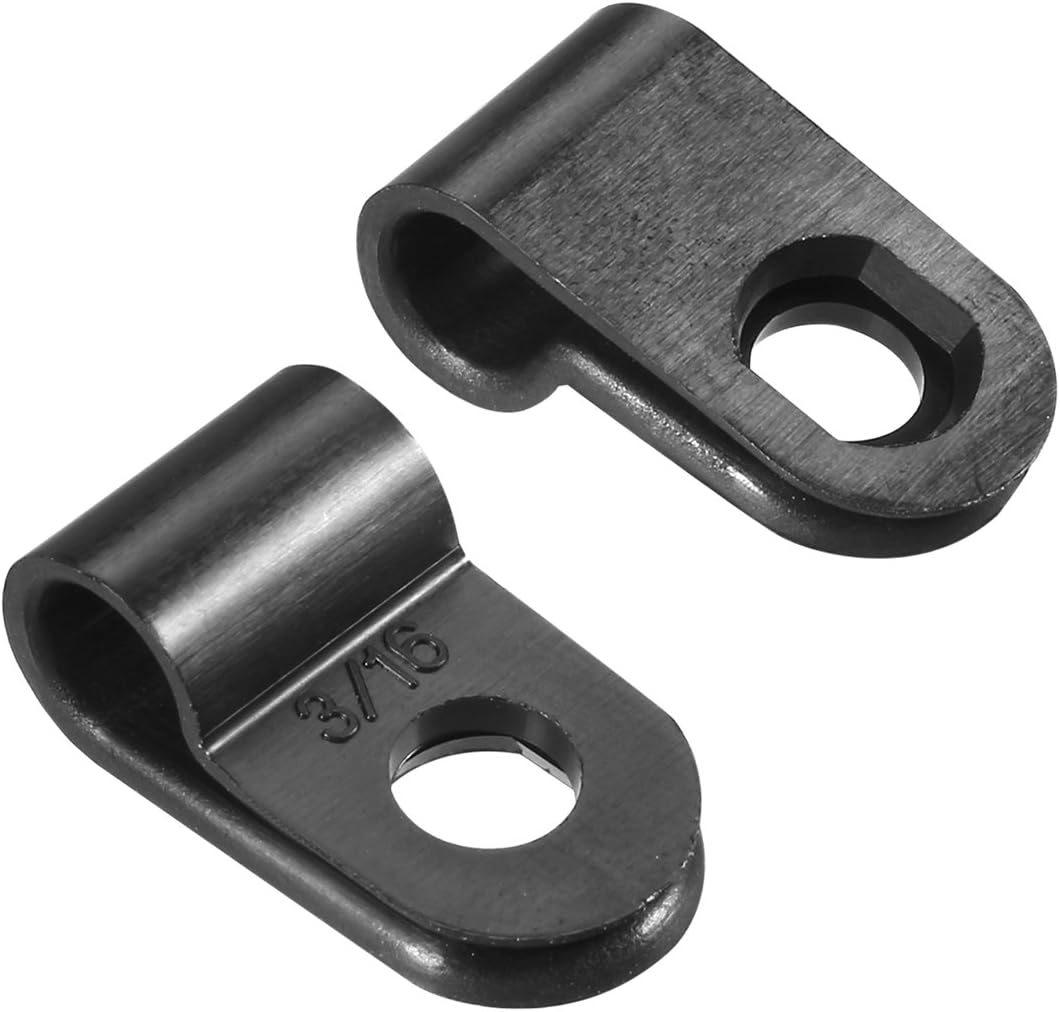 Amazon.com: Secure 3/16 Inch UV Black Cable Clamp - 100 Pack : Automotive