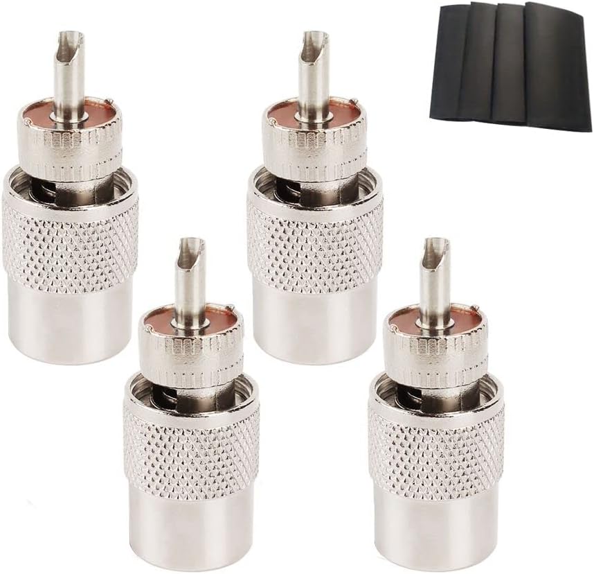 Amazon | 5D-2V/FB用コネクター MP-5 同軸コネクタ Mオス5D-2V / 5D-FB M型コネクタ 同軸ケーブル用 4個入り | 千卓 | 同軸デジタルケーブル