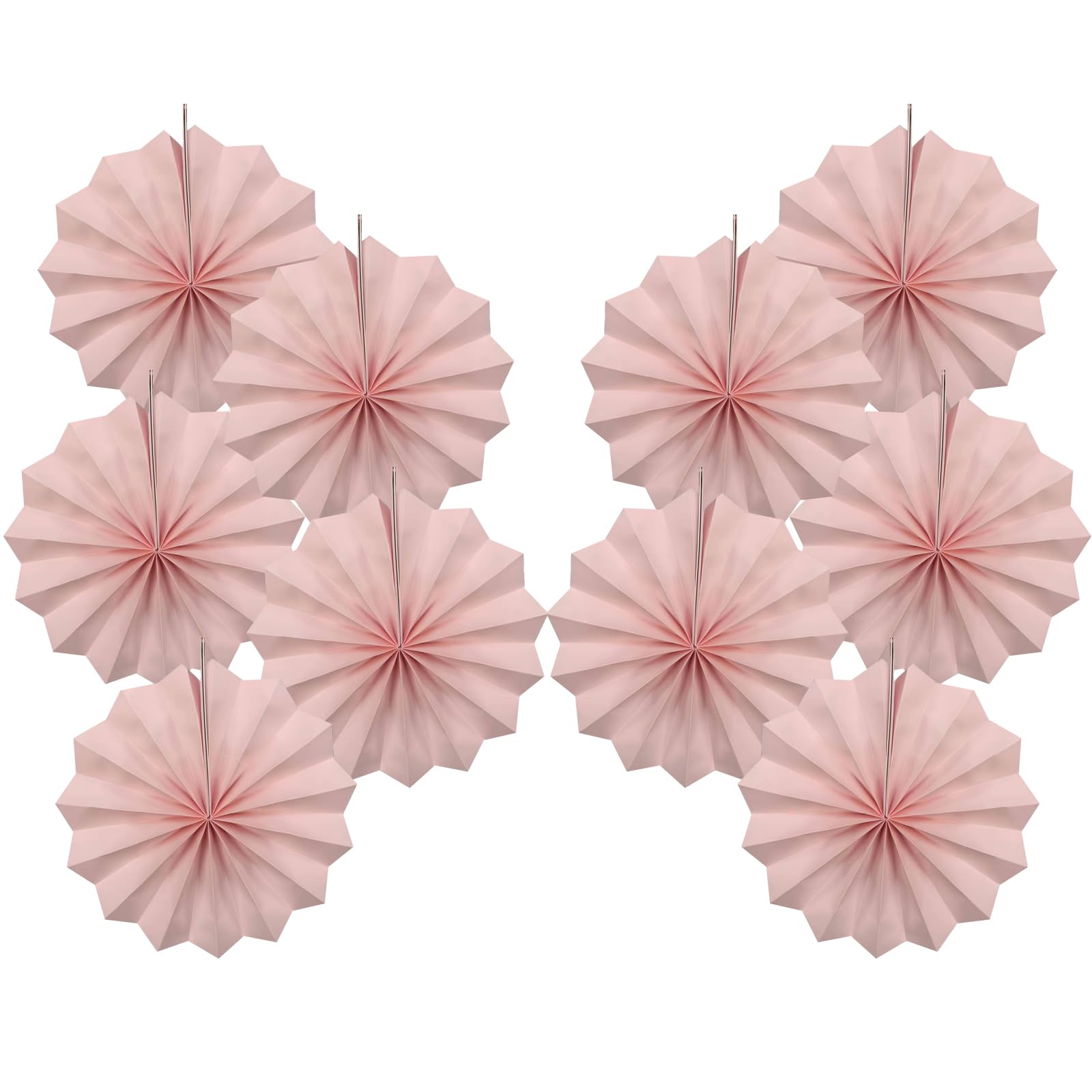 Amazon.com: Pink Birthday Decorations,DIY Pink Paper Fans Hanging ...