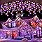 Icicle Christmas Lights Outdoor Decorations 1008 LED 98.4 FT 8 Modes ...