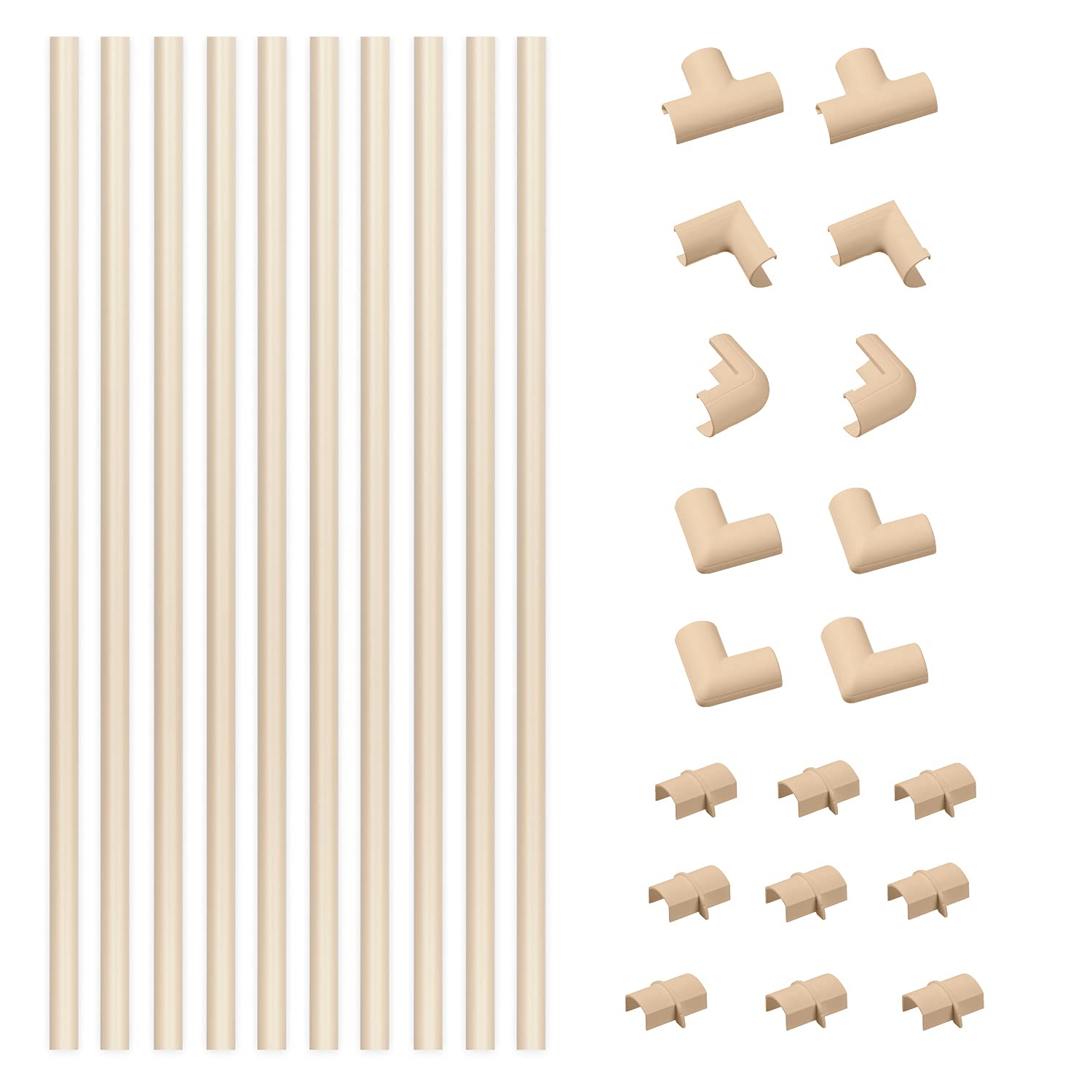 D-Line Magnolia Micro Trunking Kit, 4-Meter Self-Adhesive Wire Hider ...