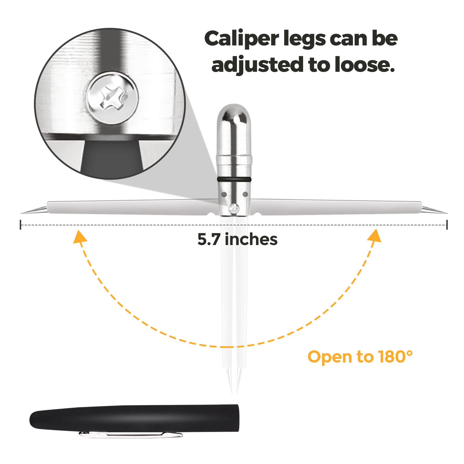 Snapklik.com : EKG Caliper Pen, ECG Calipers For Nurses, Black EKG ...