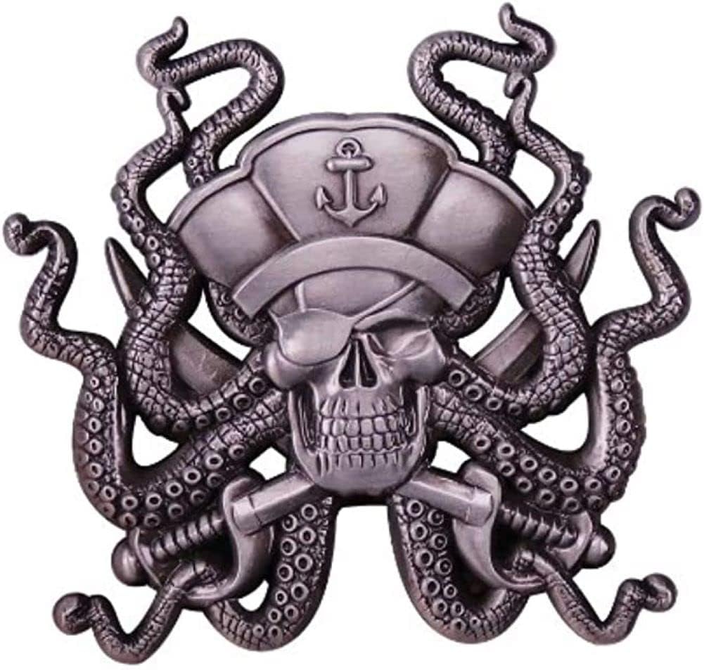 Amazon.com: Pirates Of Caribbean Octopus Metal Enamel 1 Inch Tall Pin ...