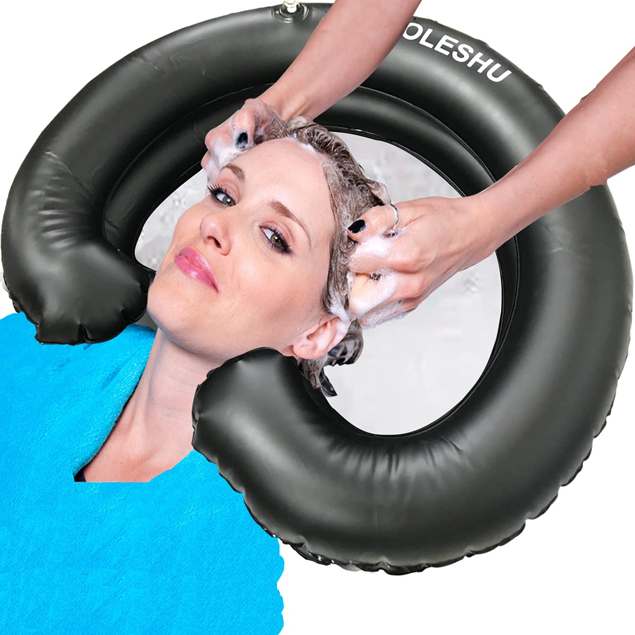 Inflatable Shampoo Bowl Portable Hair Washing Sink Hair Washing Basin ...