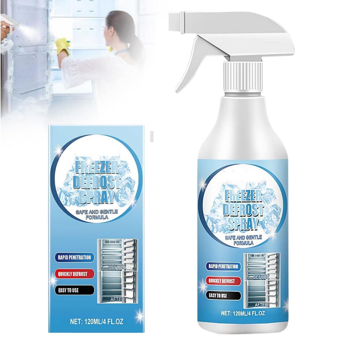 Amazon.com: Defrosting Spray for Fridge Freezer, Fridge Freezer ...