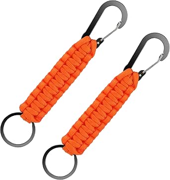 Amazon.com: Mabor Keychain with Key Ring Paracord Key Chain Hanger ...