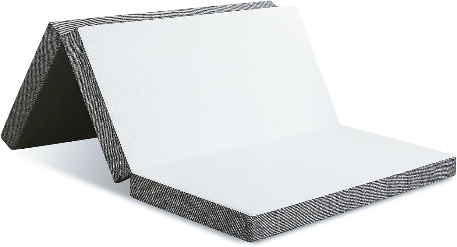 Folding Mattresses Queen Size, YUGYVOB Foldable Mattress with Non-Slip ...