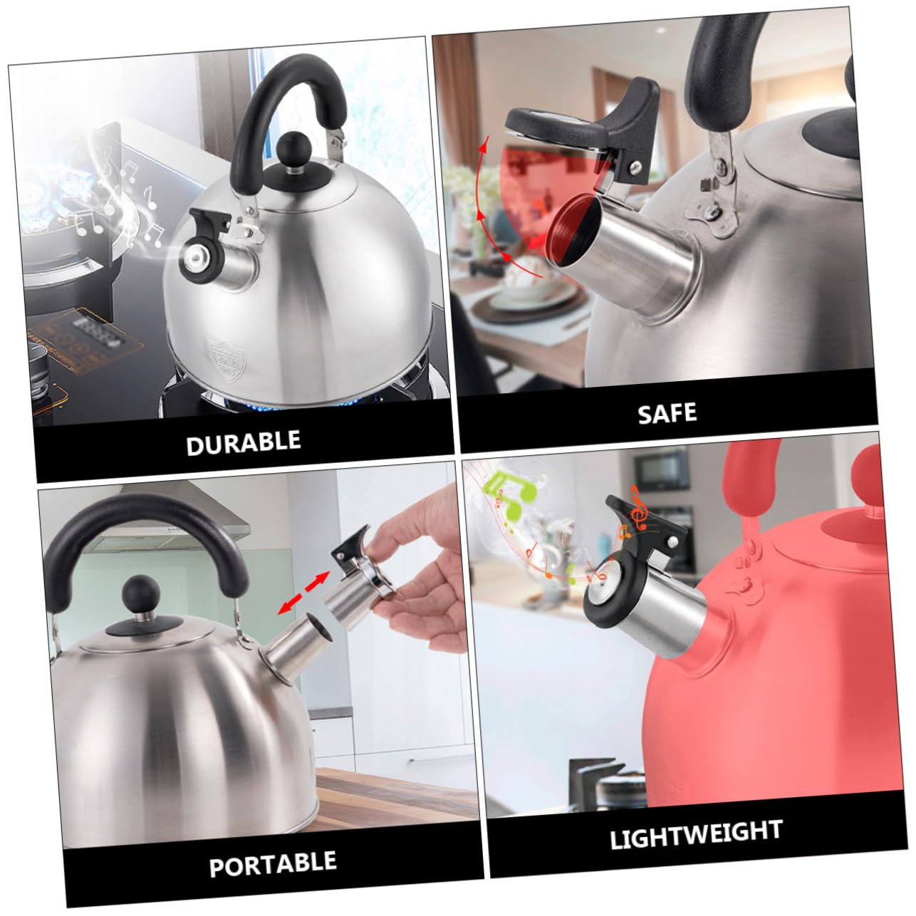 Kettle Whistle GZXYUAN Boiling Kettle Nozzle Stainless Steel Kettle ...