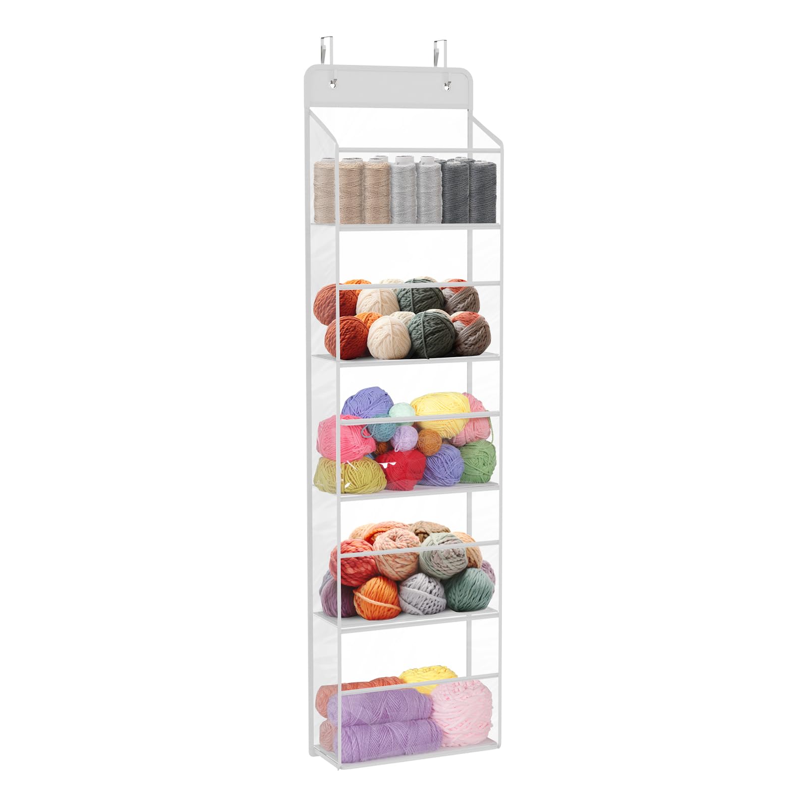 Amazon.com: Univivi Door Hanging Yarn Storage Organizer, Knitting and ...