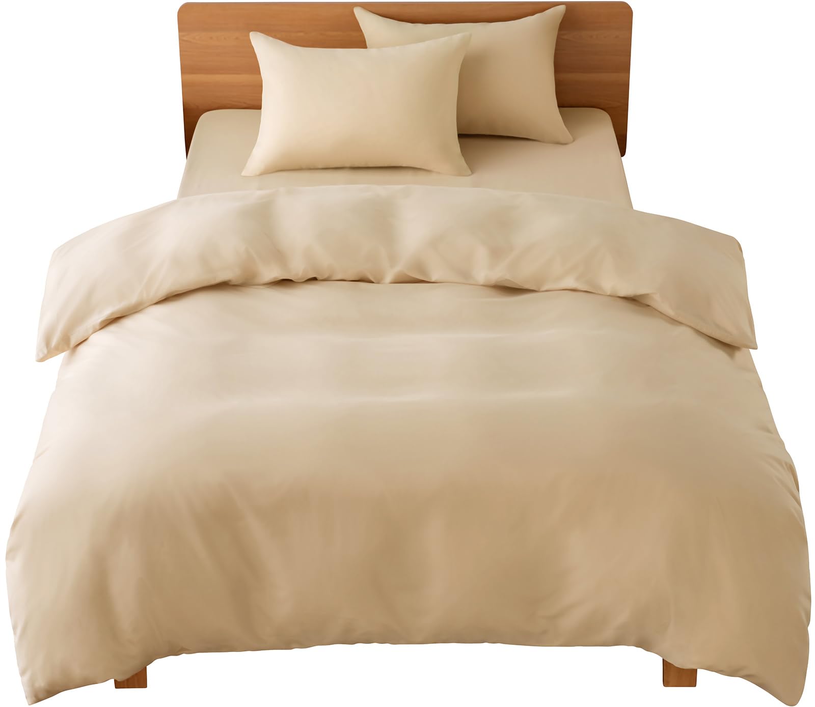 Amazon｜AZRA 布団カバー シングル 3点セット 枕カバー2枚 ボックスシーツ 掛け布団カバー 寝具カバーセット ベッドカバー 洗い替え便利 肌触りよい ズレ防止 ベージュ｜寝具カバー ...