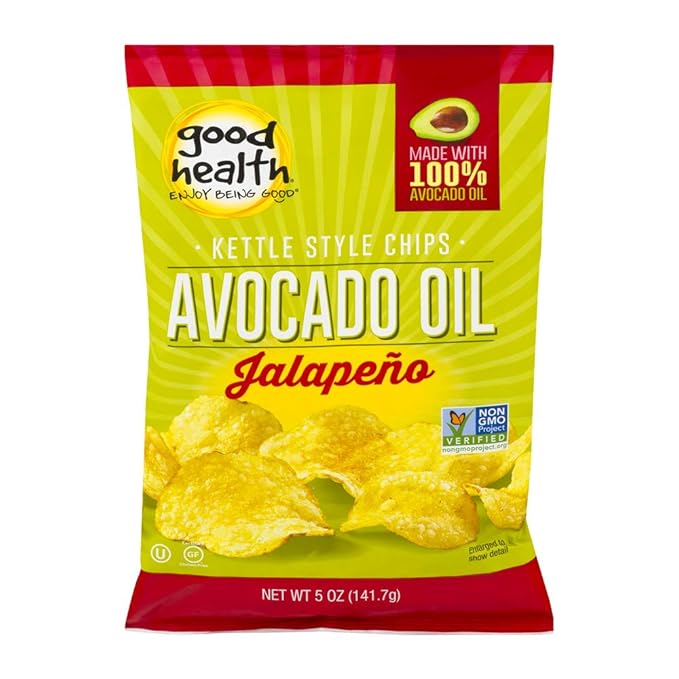 Amazon.com: Good Health Chips Pot Avocado Oil, Jalapeno, 5 oz, pack of 12