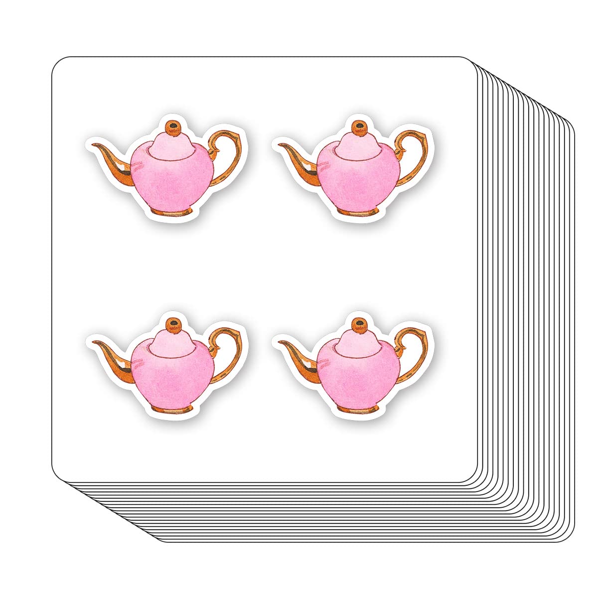 Amazon.com: Teapot Stickers 1in for Scrapbooking, Arts, Craft, Kids DIY ...