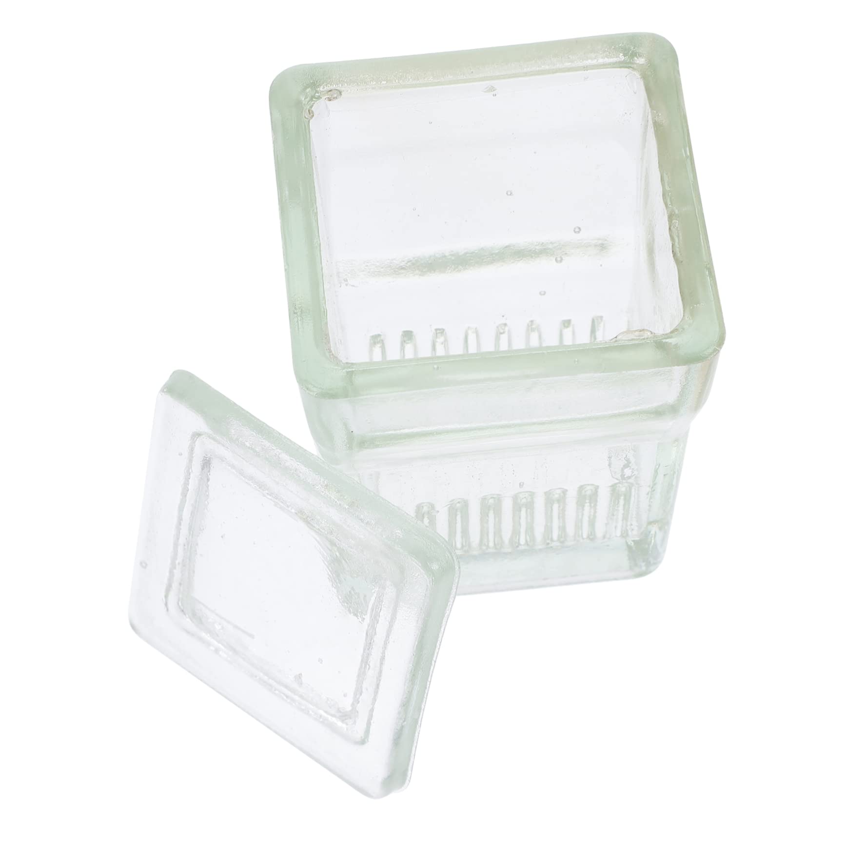 Buy ULTECHNOVO 1pc Glass Staining Jar Vase Stand Clear Glass Jars Clear ...