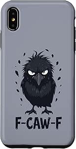 Amazon.com: F-Caw-F Raven Moon Gothic Halloween, Black Crow Bird Lover ...
