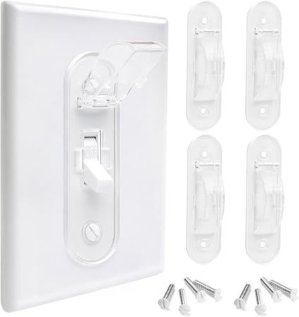 Child Proof Light Switch Guards, Tamper-Resistant Cover Protects ...