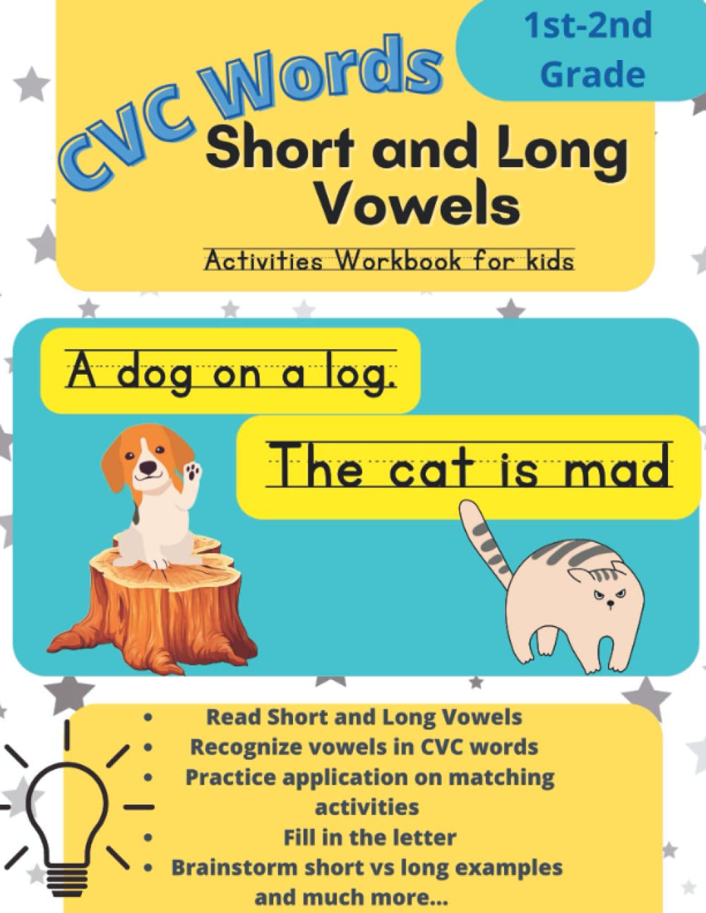 Cvc Words Short And Long Vowels Workbook For Kids 1st | Desertcart Morocco