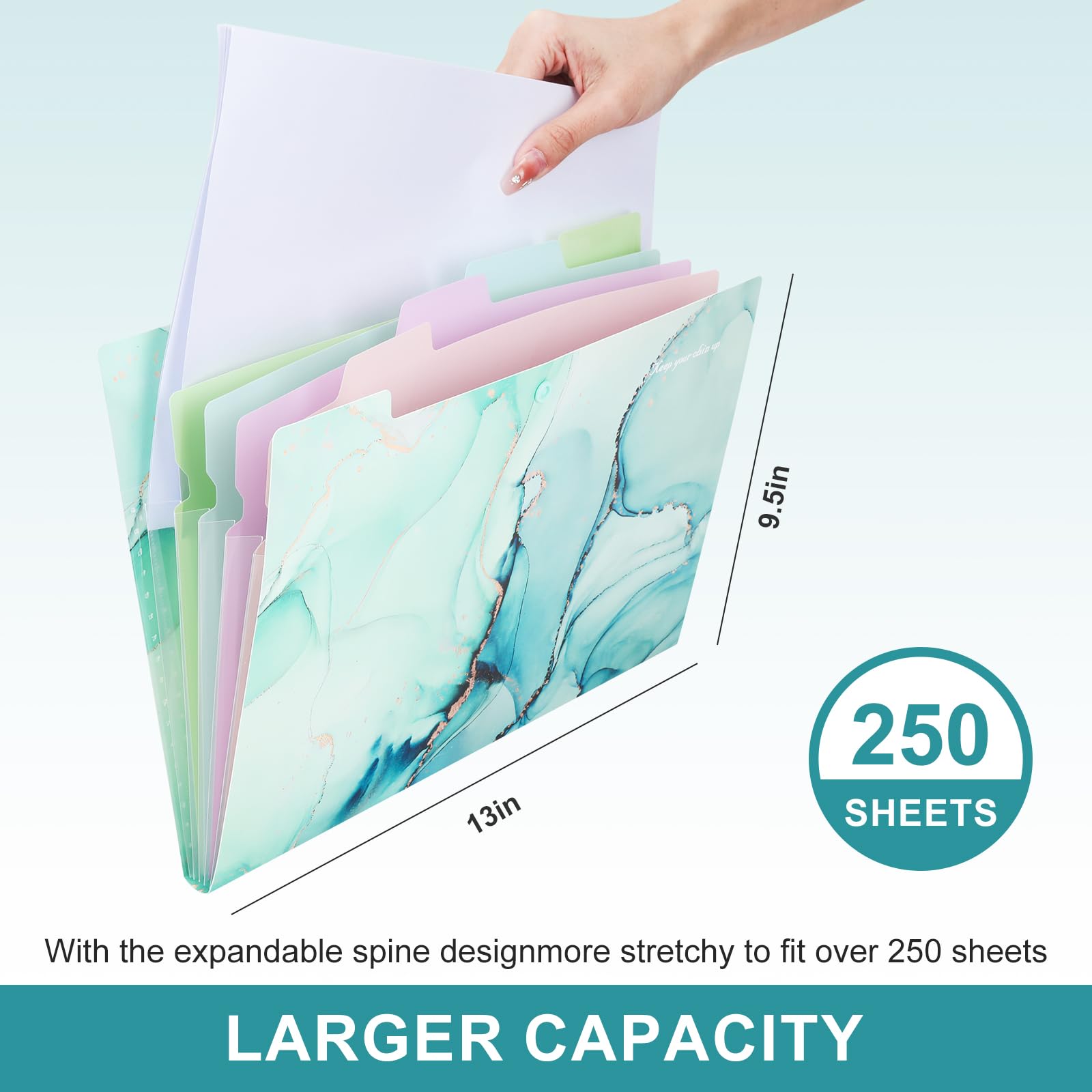 Snapklik.com : Ddaowanx Expanding File Folder, Letter A4 Size Accordion ...