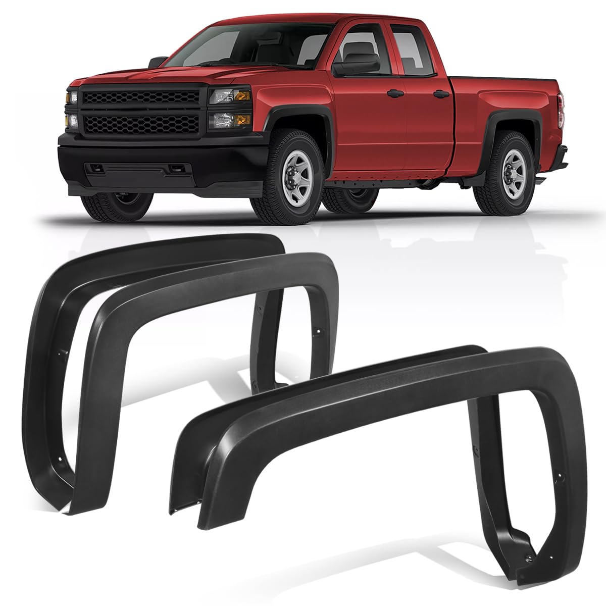 Amazon.com: D SOLUTIONS Front Rear Wheel Fender Flares with Hardware ...