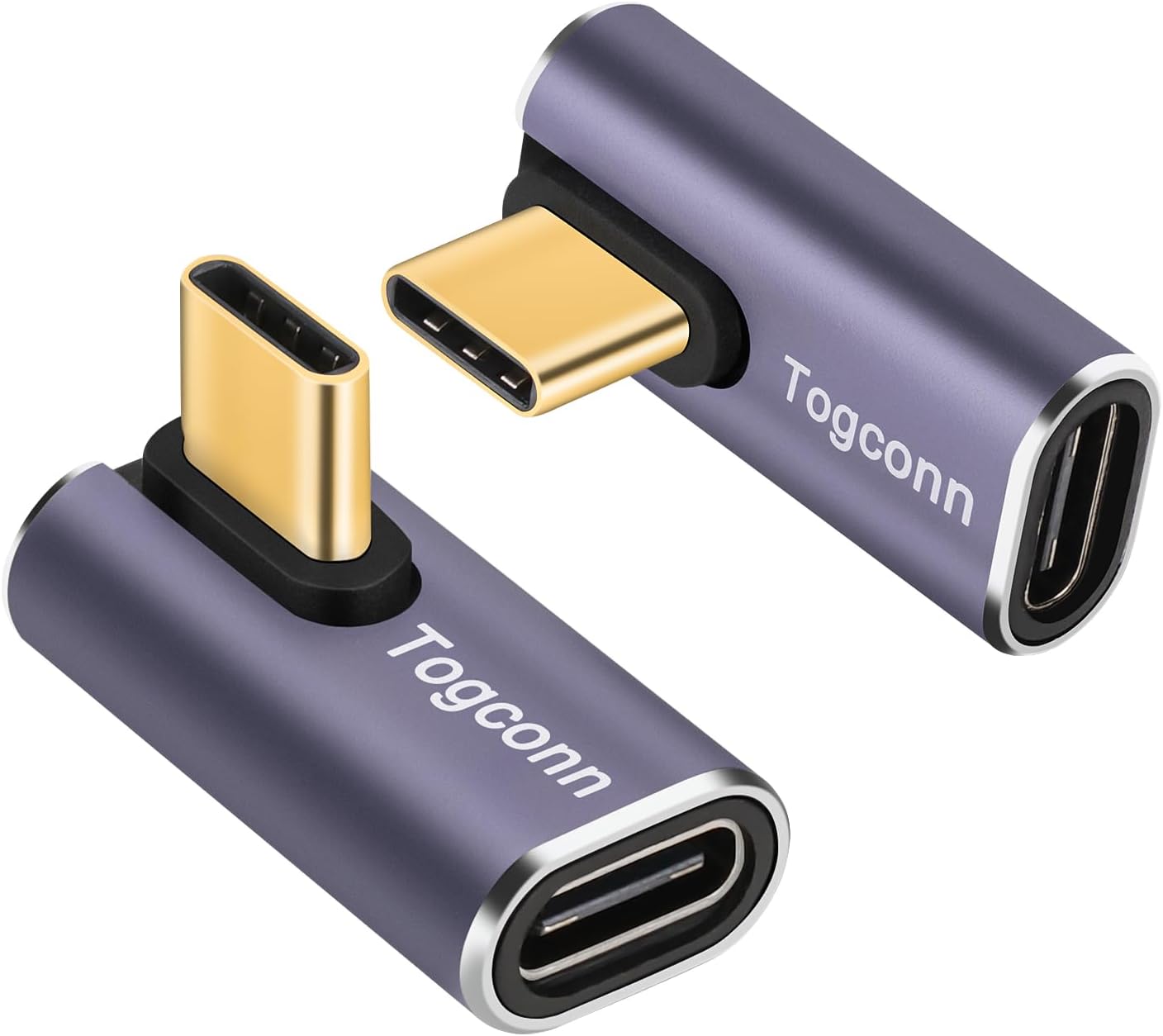 Amazon.com: Togconn 90 Degree Right Angle USB C Adapter (2 Pack), USB ...