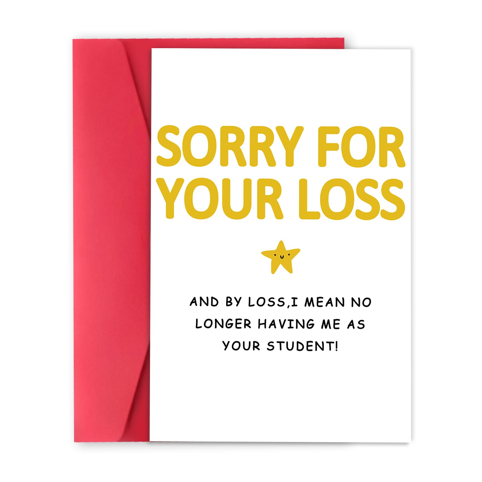 Amazon.com : Teacher Thank You card, No Longer Having Me As Your ...