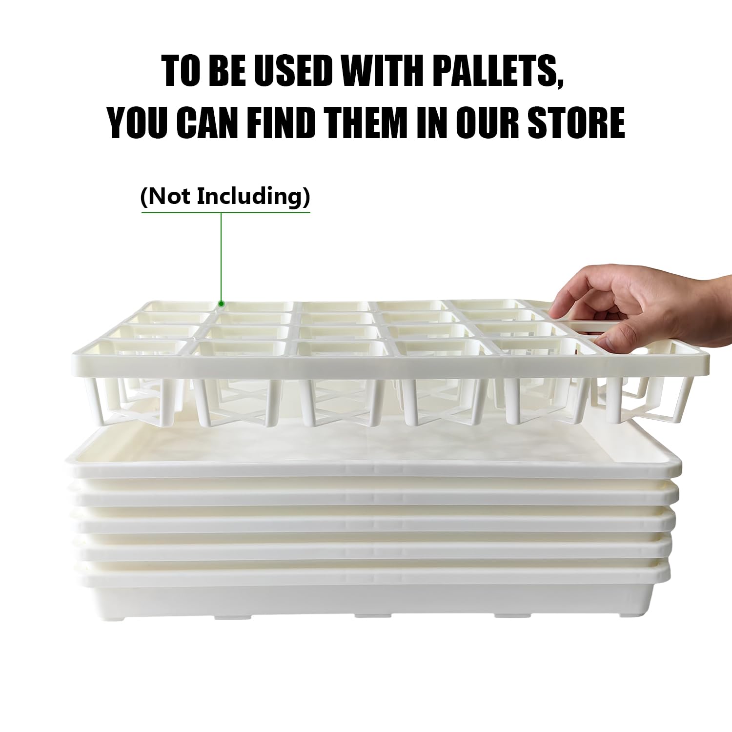 Snapklik.com : RooTrimmer 5 Pack Nursery Pot Tray, Carrying And Holding ...