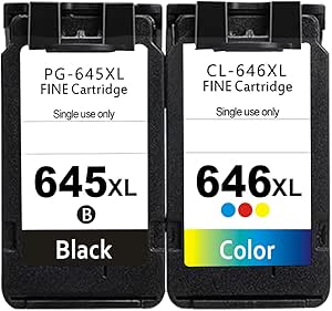 Remanufactured Ink Cartridge Replacement for Canon PG645XL CL646XL Ink ...