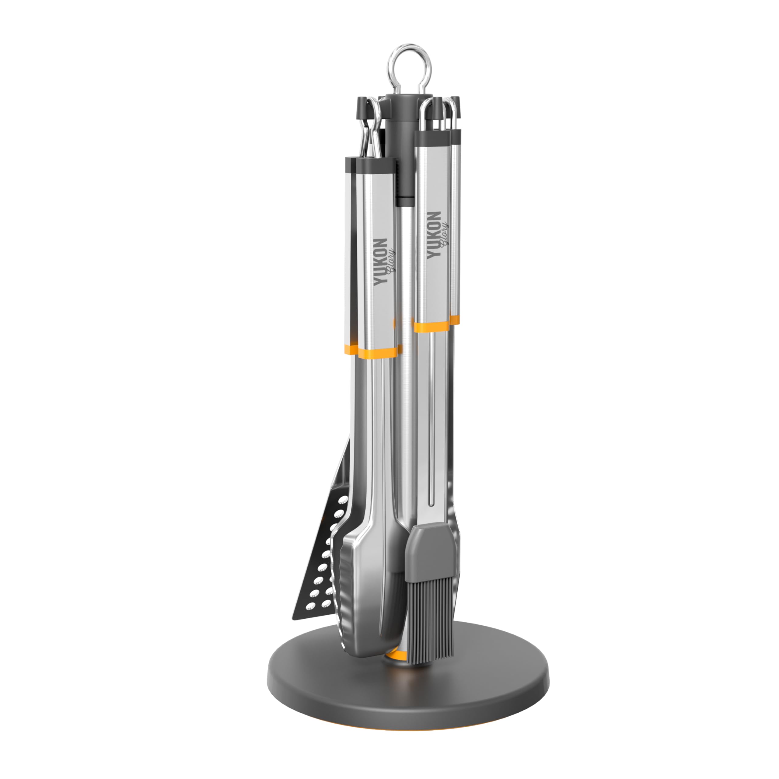 Amazon.com : Stainless Steel BBQ Tool Set with Rotating Stand & Drip ...