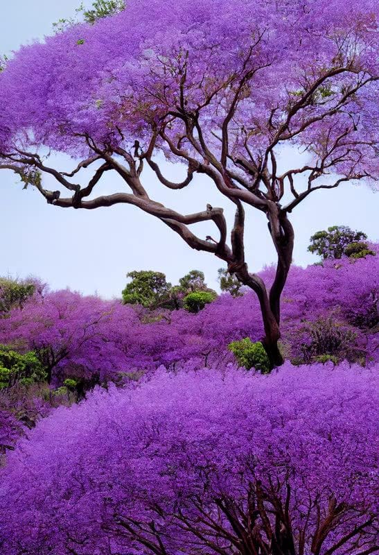 Amazon.com : Blue Jacaranda Tree Plant Live Mimosifolia Purple Flower ...
