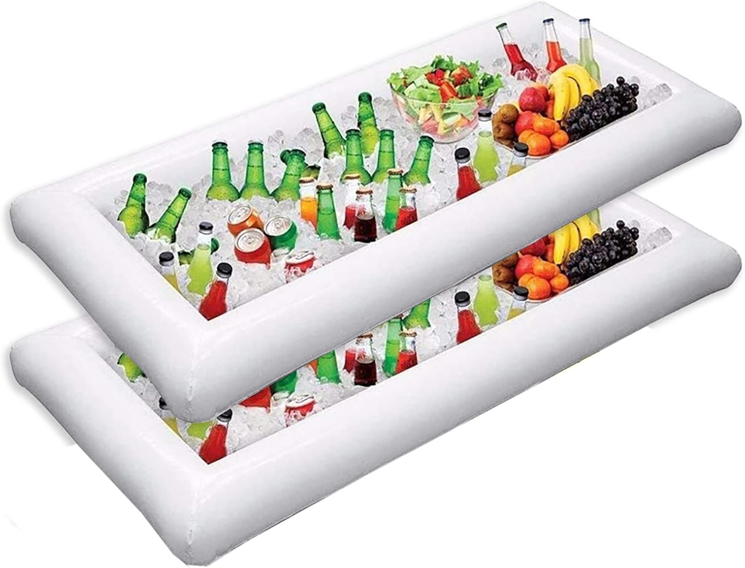 Amazon.com: Leutsin Inflatable Serving Bar Salad Ice Tray Food Drink ...