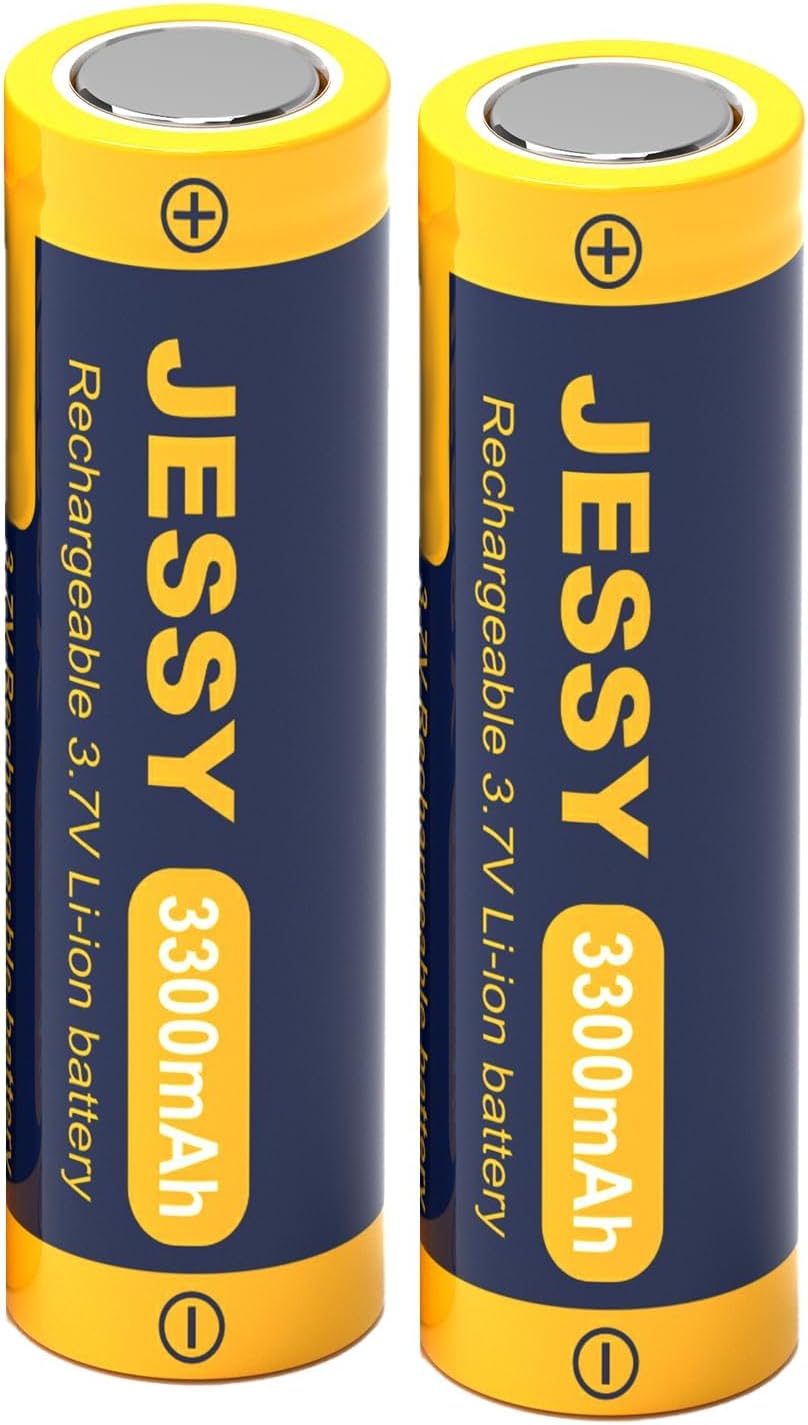 Amazon.com: AFSONGOO 2 Pack 3.7 Volt 18650 Rechargeable Battery 3400mAh ...