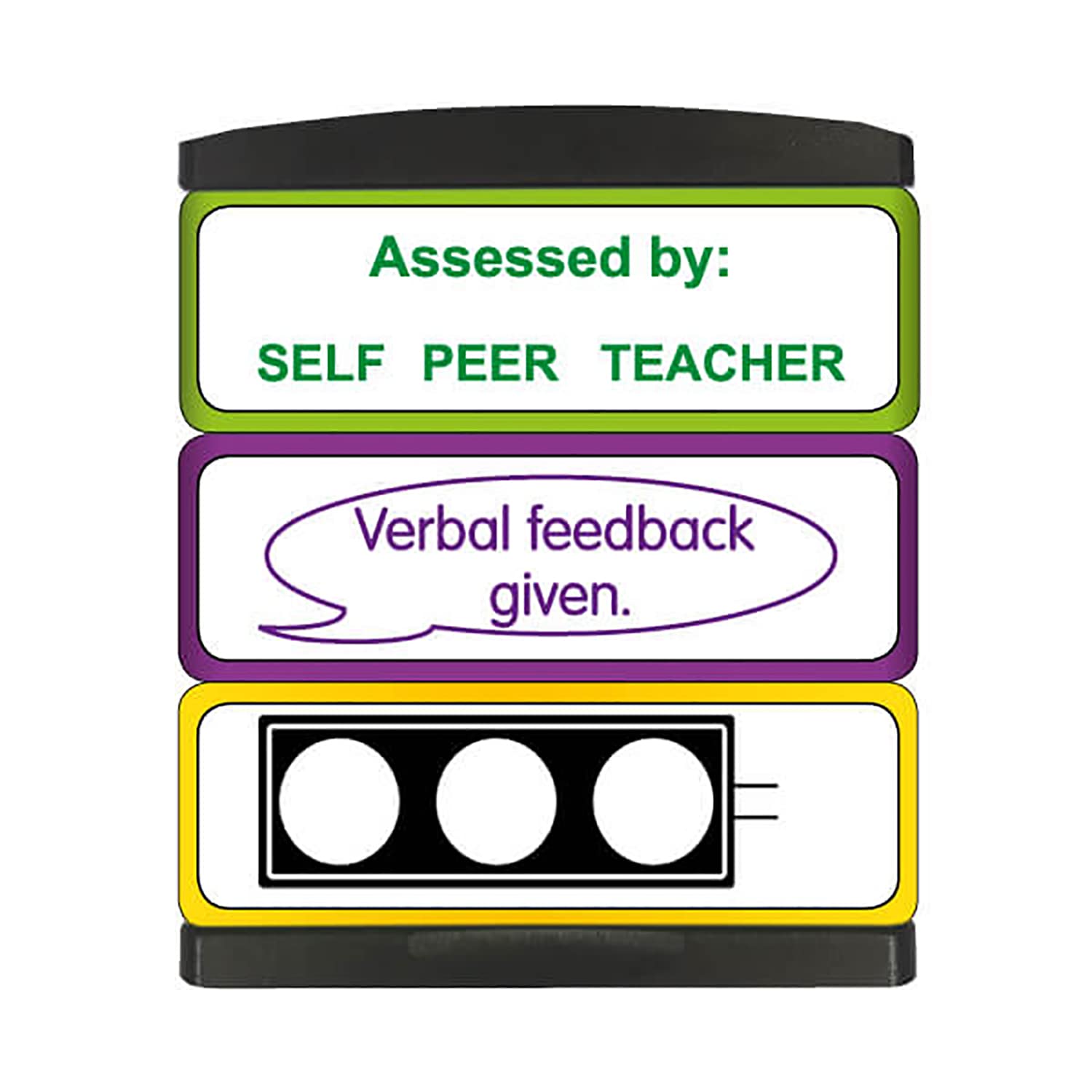 3-in-1 Stackable Self Assessment Traffic Light Verbal Feedback Pre ...