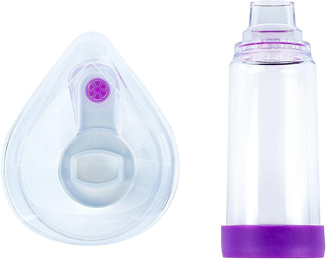 Aerochamber Plus Spacer Device for Adult, Large Purple Clean and Safe ...