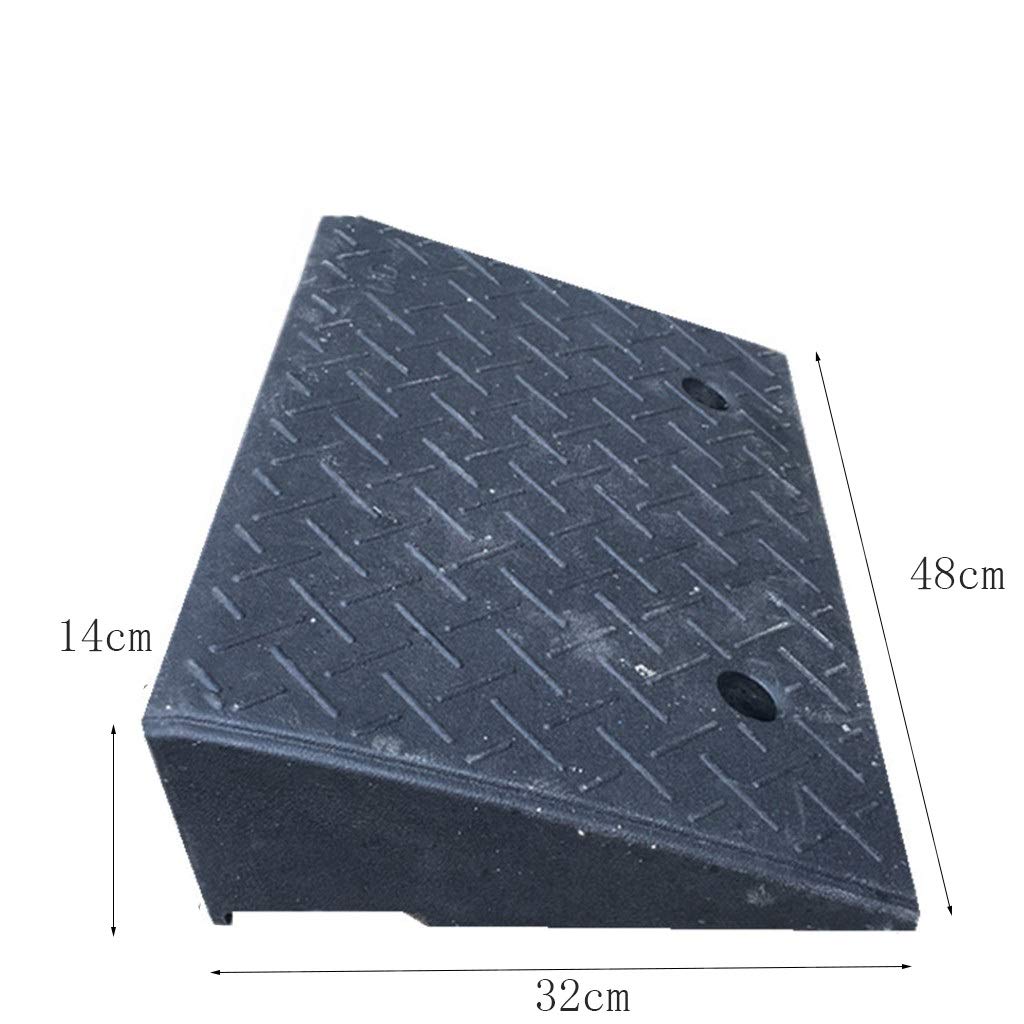 Easy to use Rubber Triangle Ramps, 14 cm Height Slow Down Slope Pad ...