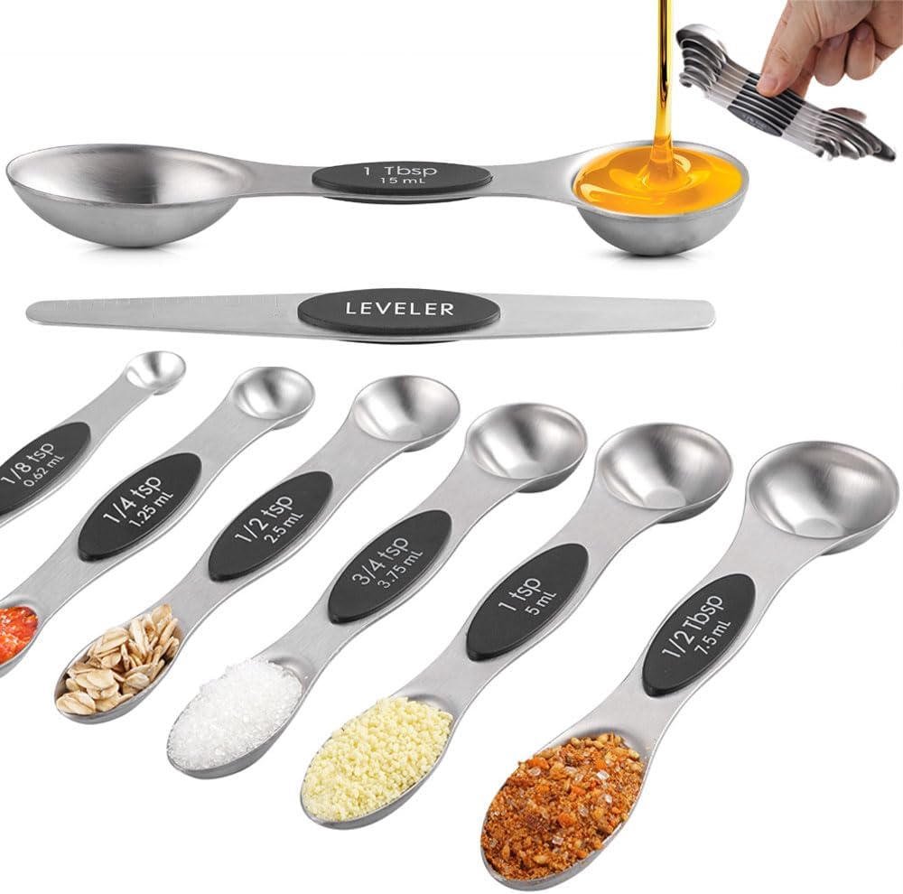 Tala A10550 Stainless Steel Measuring Spoons, 5 Piece Set for Measuring ...