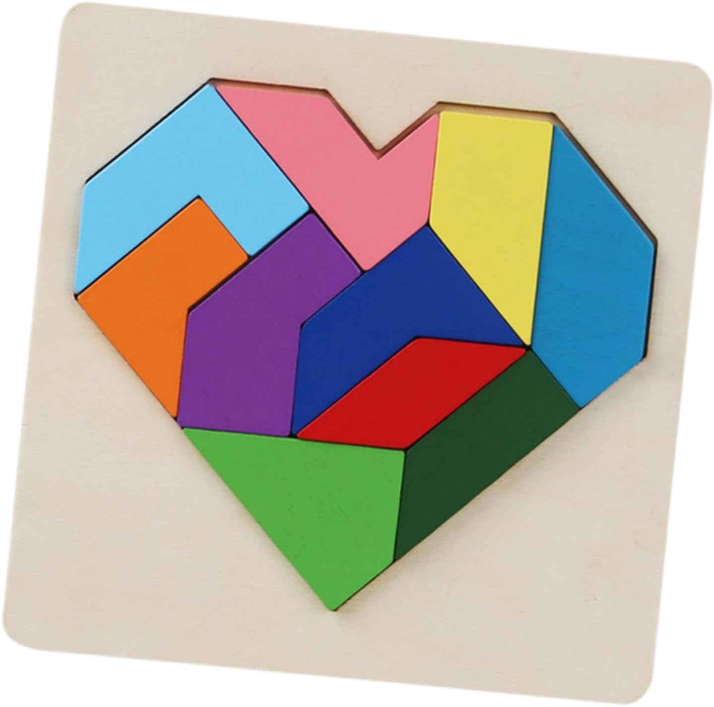 Amazon.co.jp: Deevoka Wooden Tangram Puzzle Geometric Tangram Jigsaw ...