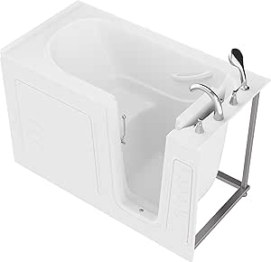 ANZZI Walk-In Soaking Tub 30x60 in Right Drain Quick Fill White – Deep ...