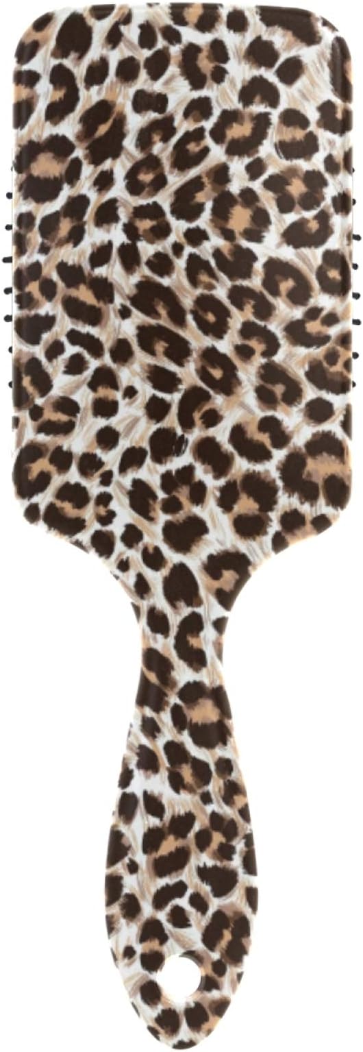 Amazon.com : Hair Brush Paddle Comb Leopard Print Cheetah Rose Gold for ...