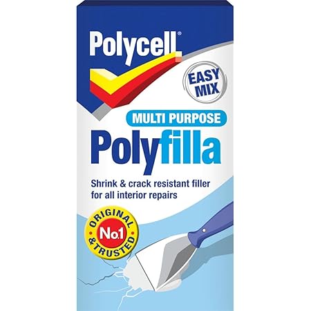 Polycell PLCMPPR1KGS Multi-Purpose Polyfilla Ready Mixed, 1 Kg , White ...