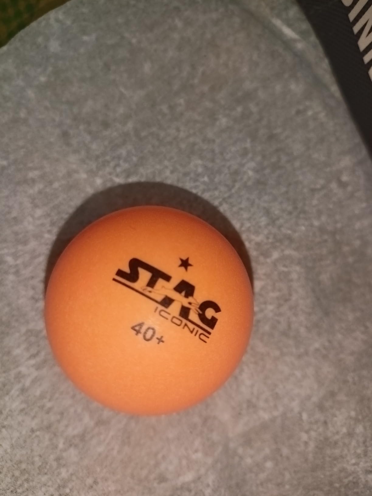 Stag One Star Plastic Table Tennis Ball, 40mm Pack of 6 (Orange ...