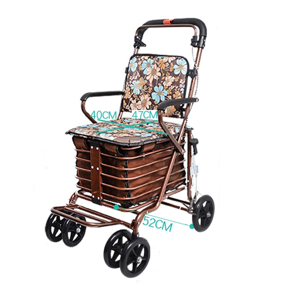 Xxww Rollator Walker Petite With Fold Up Removable Back Support ...