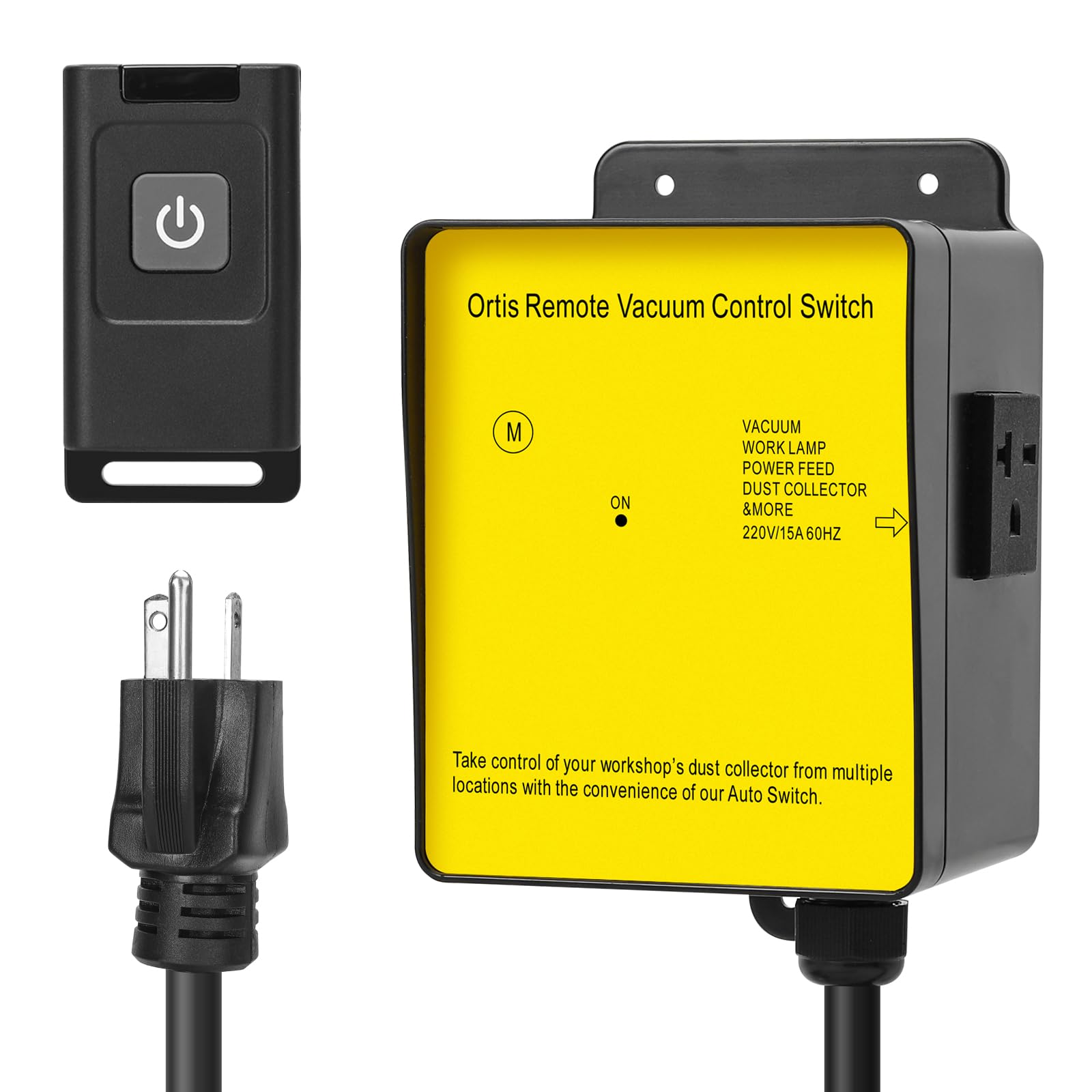 Amazon.com: Dust Collector Remote Switch, Ortis 220V Wireless Remote ...