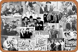 Amazon.com: The Three Stooges Collection Metal Tin Sign Wall Decor ...