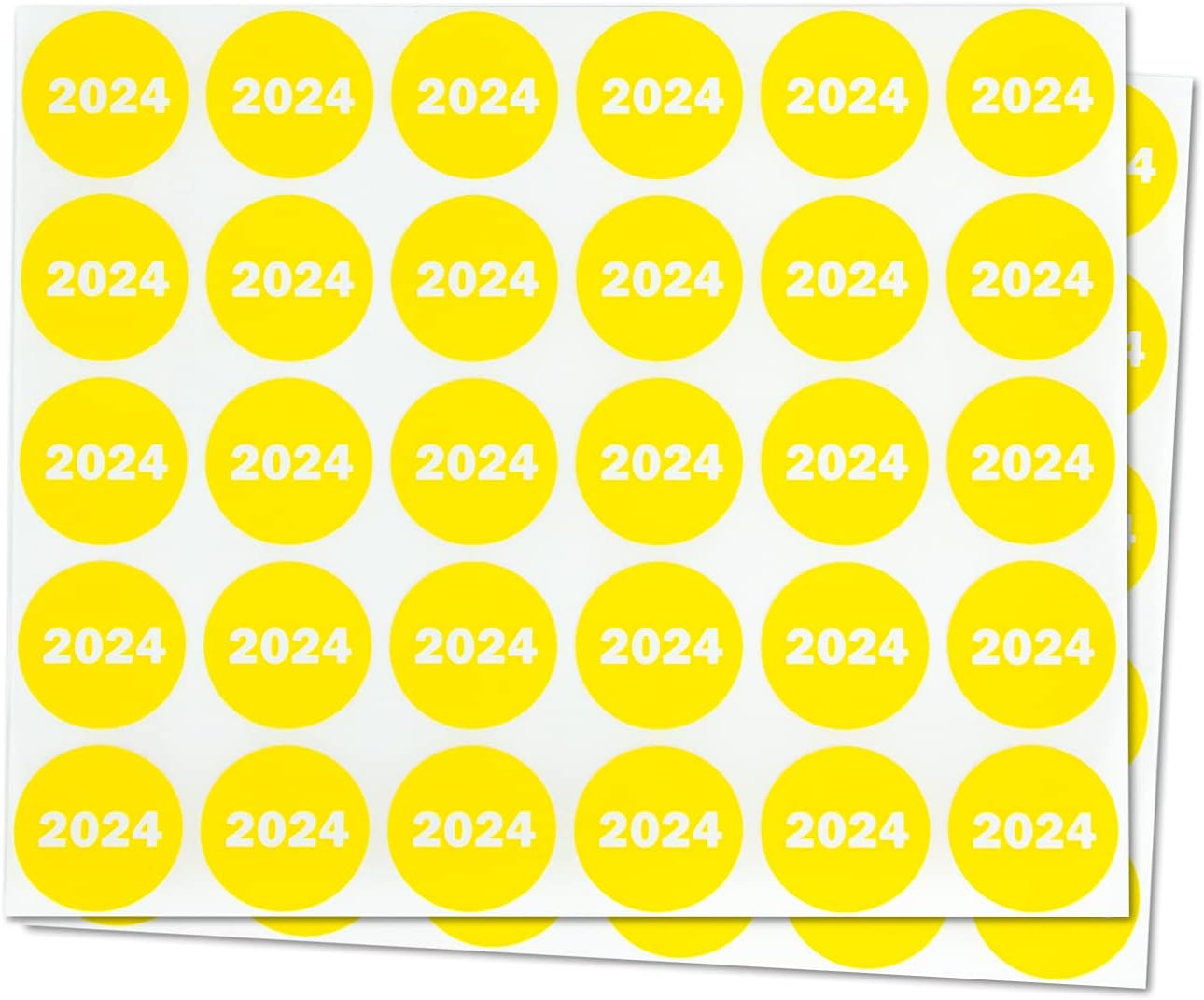Amazon.com : InStockLabels 2024 Year Stickers (Black) - 1.5", 500 Round ...